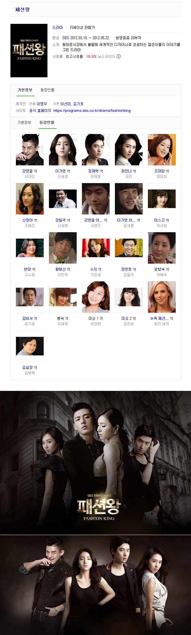 패션왕.2012.E01~E20.완결.720p.유아인, 신세경, 이제훈, 유리(권유리) 주연 저장 - 파일썬