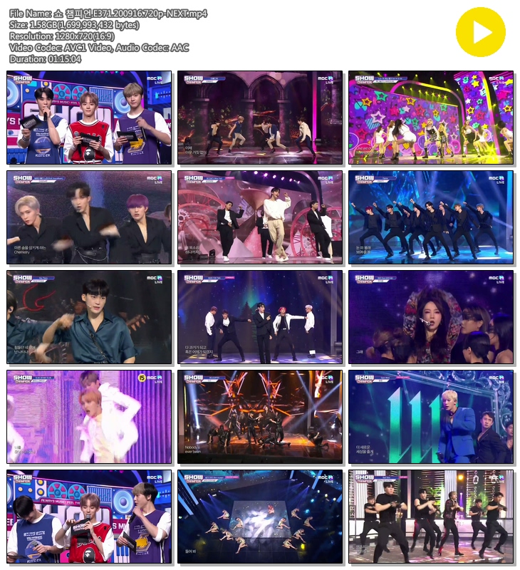 쇼 챔피언.E371.200916.720p-NEXT 저장 - 파일썬