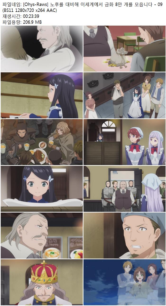 [Ohys-Raws] 노후를 대비해 이세계에서 금화 8만 개를 모읍니다 - 09 (BS11 1280x720 x264 AAC) 저장 - 파일썬