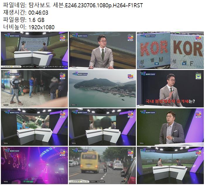 탐사보도 세븐.E246.230706.1080p.H264-F1RST 저장 - 파일썬