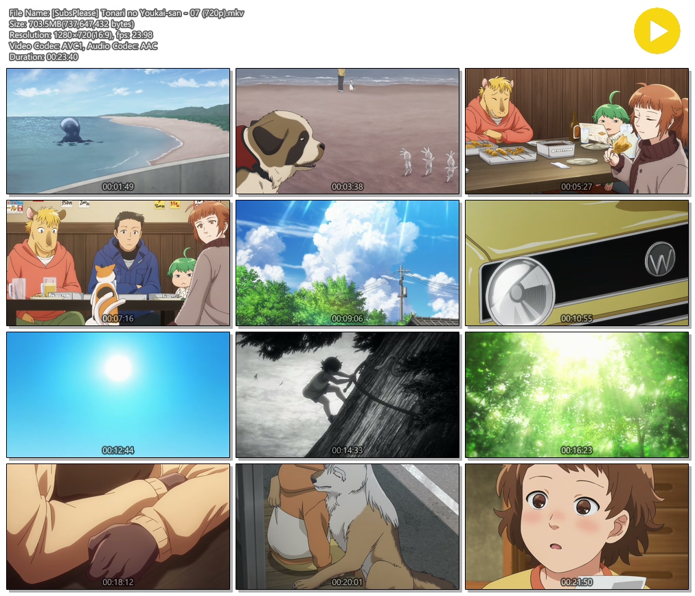 [SubsPlease] 이웃집 요괴씨 - 07 (1280x720 x264 AAC) 저장 - 파일썬