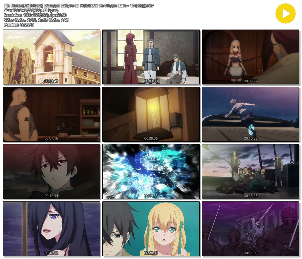 [SubsPlease] 마왕군 최강의 마술사는 인간이었다 - 10 (1280x720 x264 AAC) 저장 - 파일썬