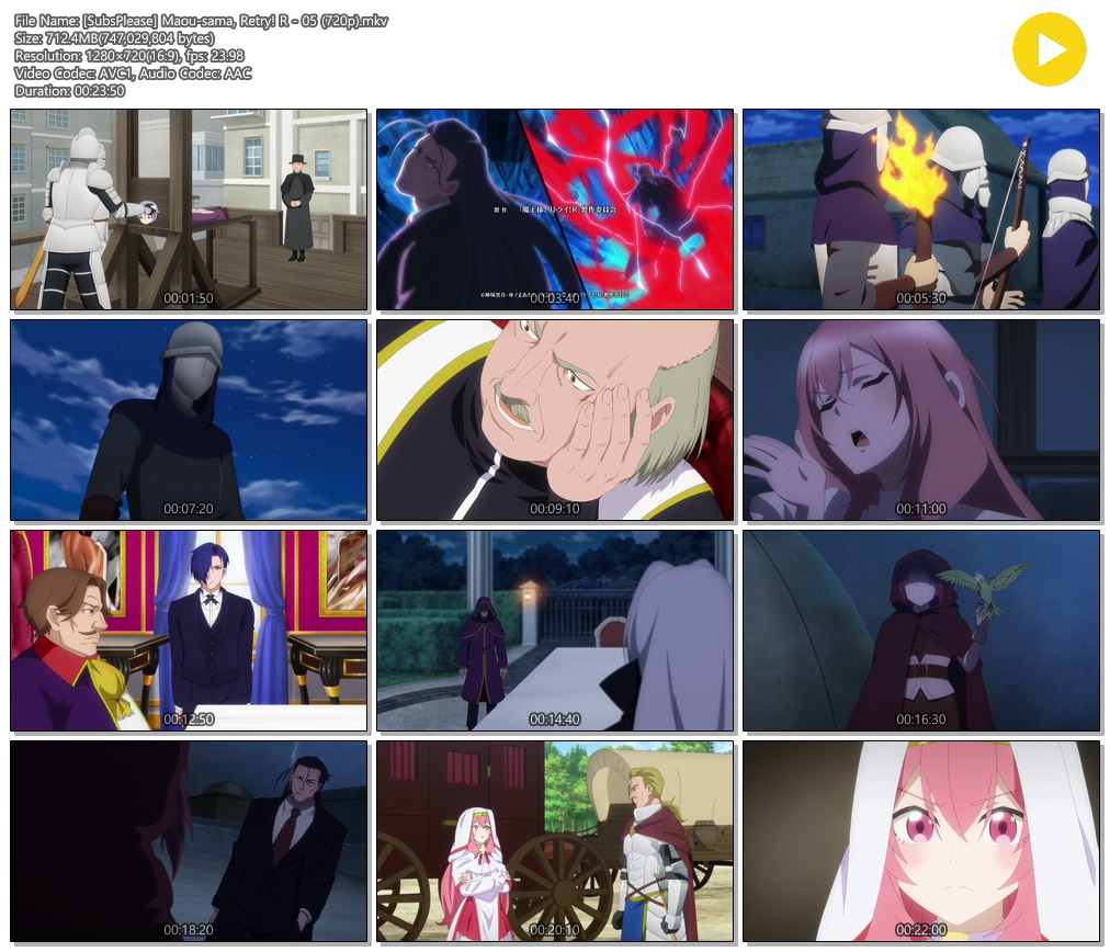 [SubsPlease] 마왕님 리트라이! R - 05 (1280x720) 저장 - 파일썬