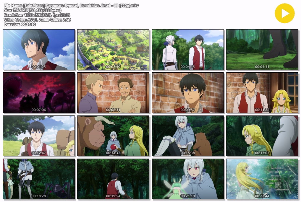 [쇼당] SubsPlease] 잘 가거라 용생, 어서 와라 인생 - 05 (720p) 저장 - 파일썬