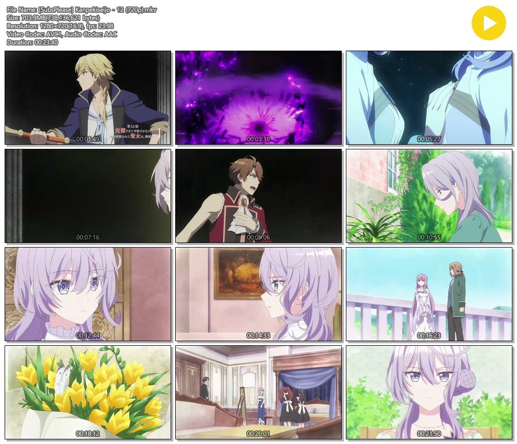 [SubsPlease] 완벽해서 귀여운 구석이 없다고 파혼당한 성녀 - 12 (1280x720) 저장 - 파일썬