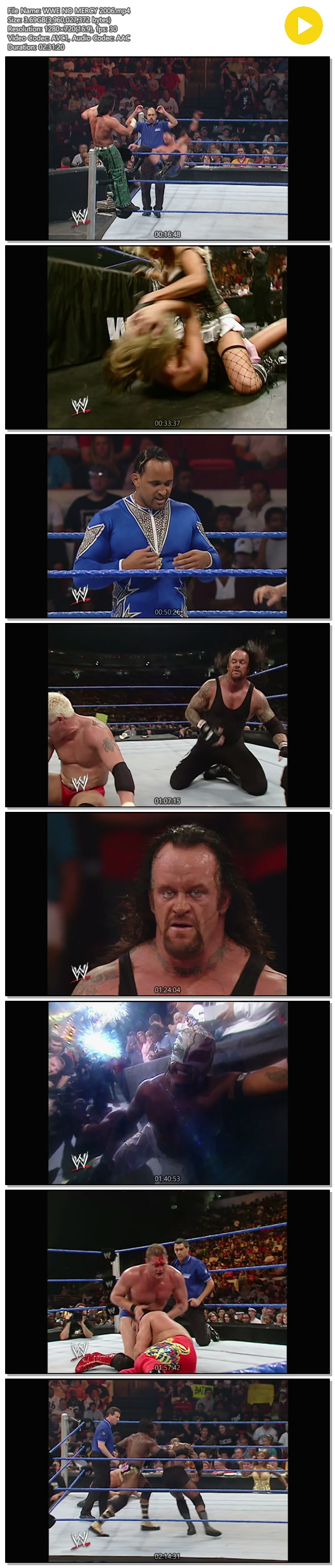 [WWE PPV] WWE NO MERCY 2006.mp4 저장 - 파일썬