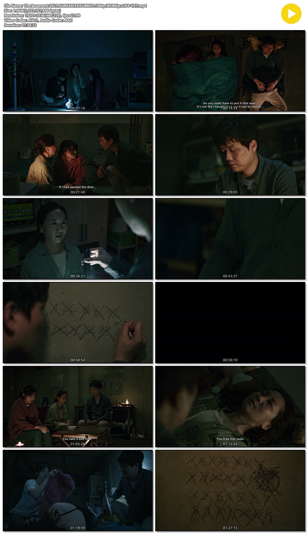 지하실 The.Basement.2021.KOREAN.ENSUBBED.1080p.WEBRip.x264-VXT.mp4 저장 - 파일썬