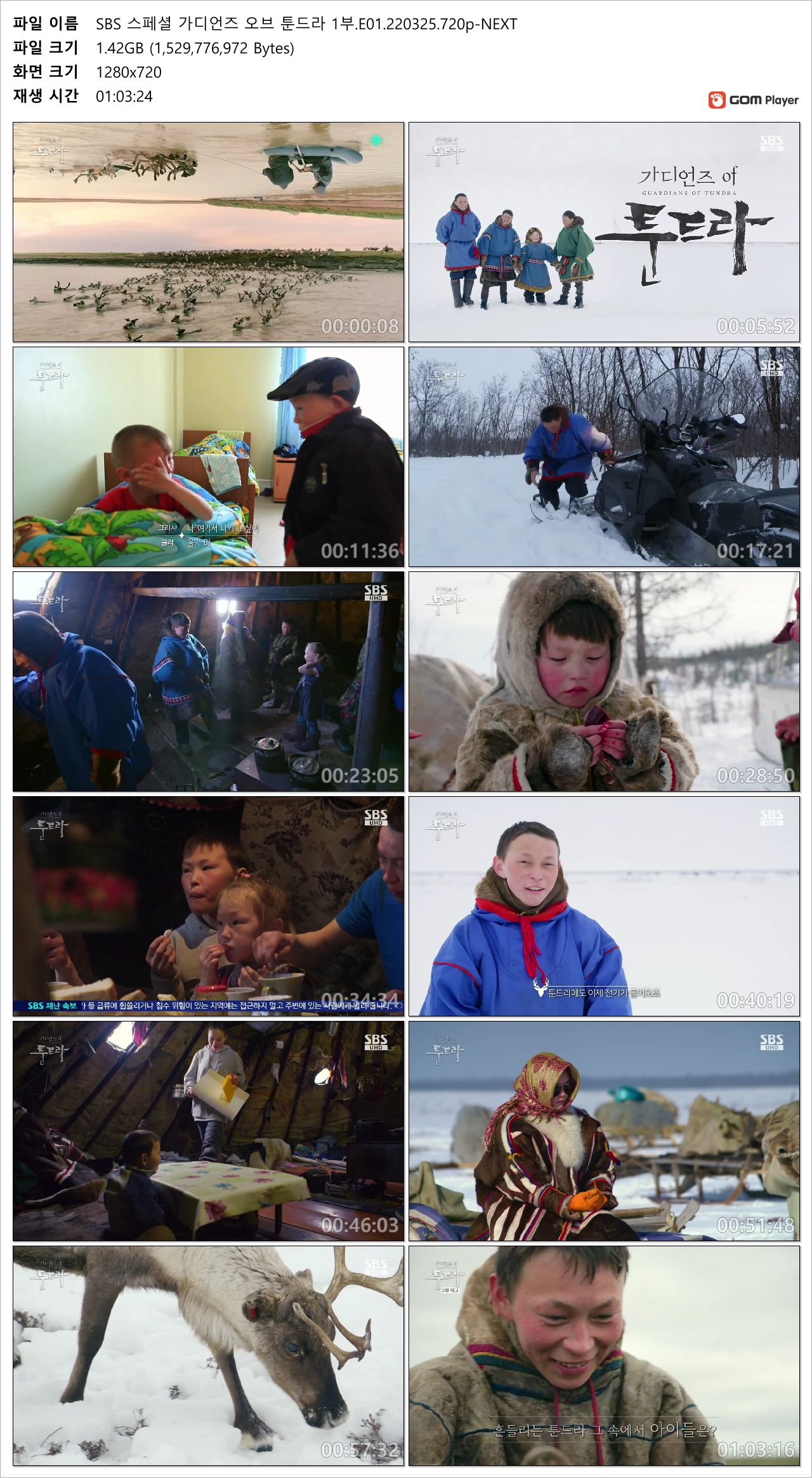 SBS 스페셜 가디언즈 오브 툰드라 1부.E01.220325.720p-NEXT 저장 - 파일썬