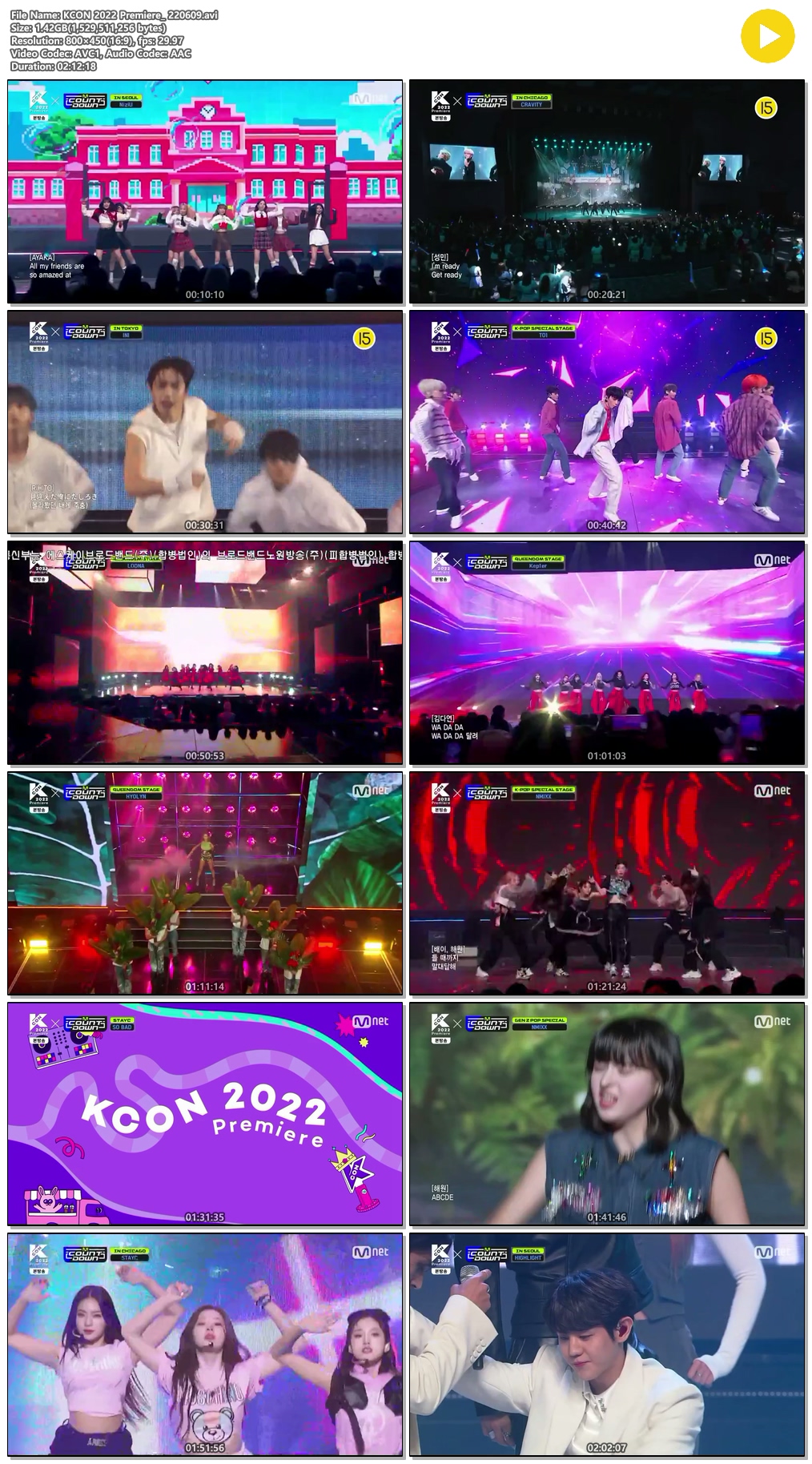 KCON 2022 Premiere_ 220609.avi 저장 - 파일썬